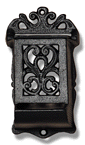 Small Iron Match Box: Larson Shutter Company