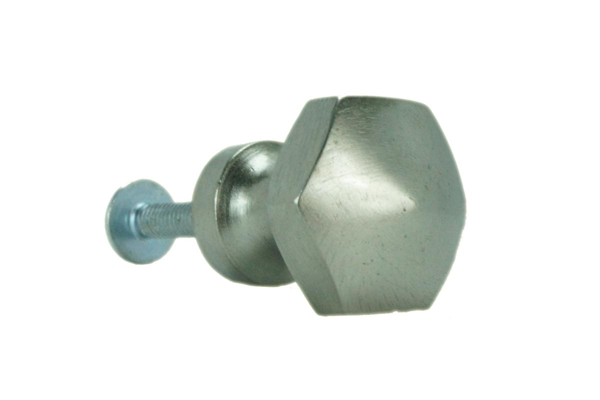 3/4" Hex Knob | Hexagon Satin Finish Cabinet Knob