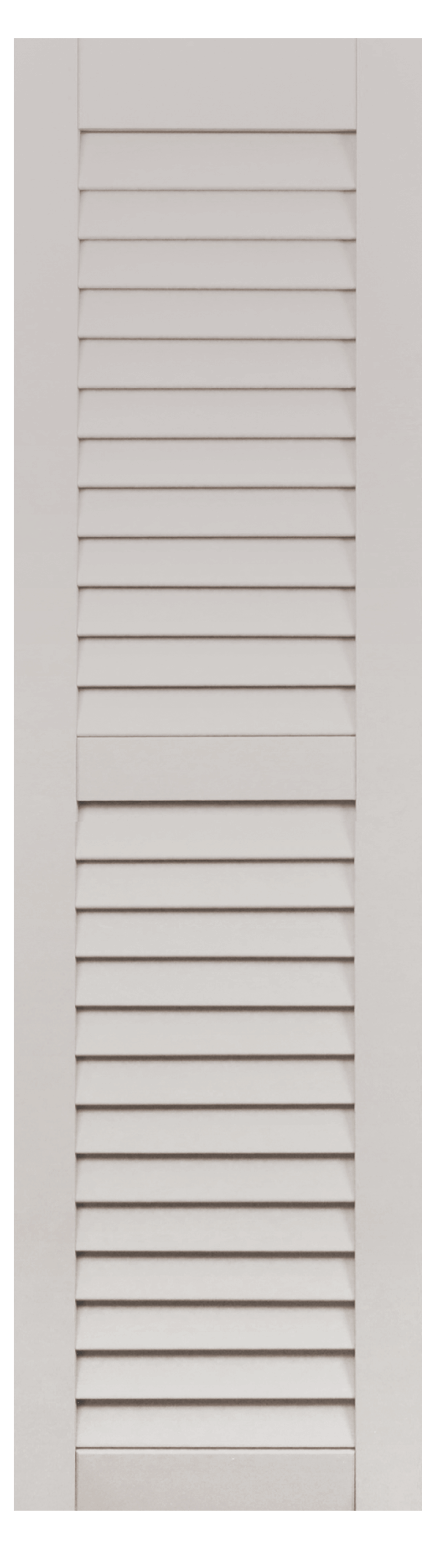 Fiberglass Composite Exterior Louvered Shutters - 2 Pack