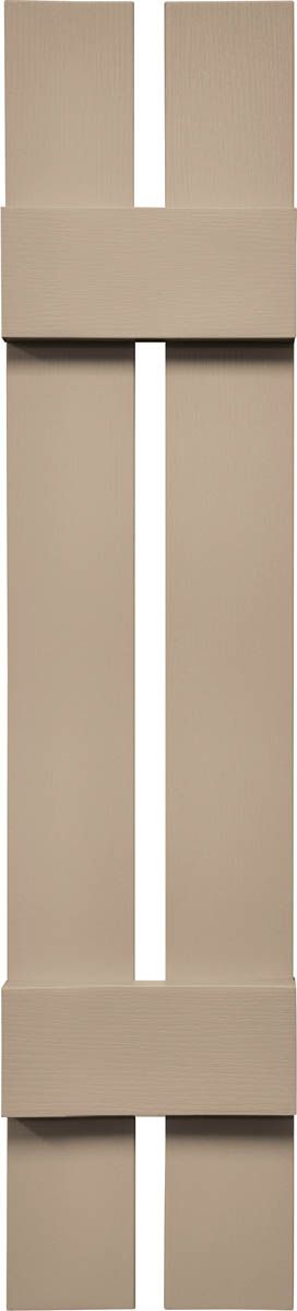 Custom 7 3/4", 2 Board Spaced Board-N-Batten Vinyl Shutters (2 pack ...