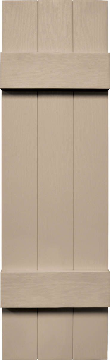 Custom 10 1/2", 3 Board Joined Board-N-Batten Vinyl Shutters (2 pack ...