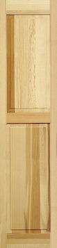Custom Cedar Shutters | Raised Panel Shutters - Recessed Stile & Rail
