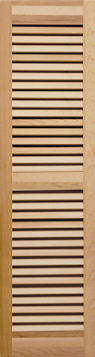 Recessed Stile Fixed Louvered Shutters | Larson Shutter