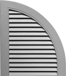 Louvered Quarter-Round Arch Top Shutters | Larson Shutter