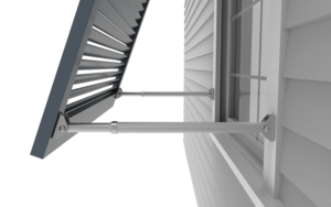 Adjustable Aluminum Bahama Arm | Exterior Shutter Arms