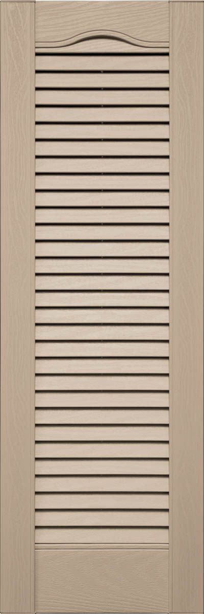 Open Louver Shutters | Vinyl Shutters With Custom Cathedral Top