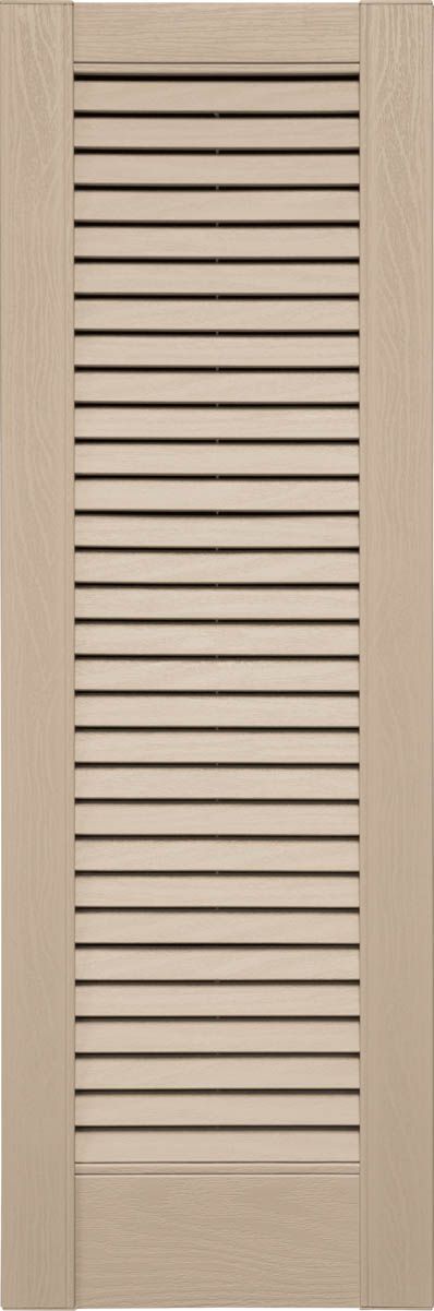 Pair of Window Shutters - Open Louver Vinyl | Larson Shutter