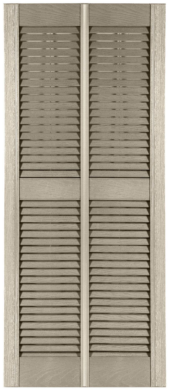Double-Wide Exterior Shutters - Louvered | Larson Shutter