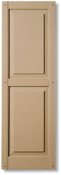 Narrow Raised Panel Polymer Window Shutters - 10" Wide